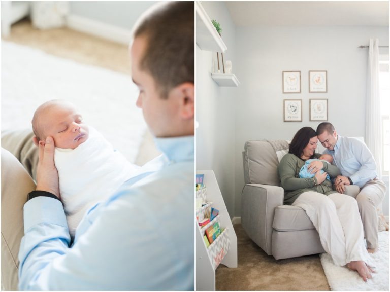Holly Springs Newborn Photographer | In-Home Session | Baby Holt