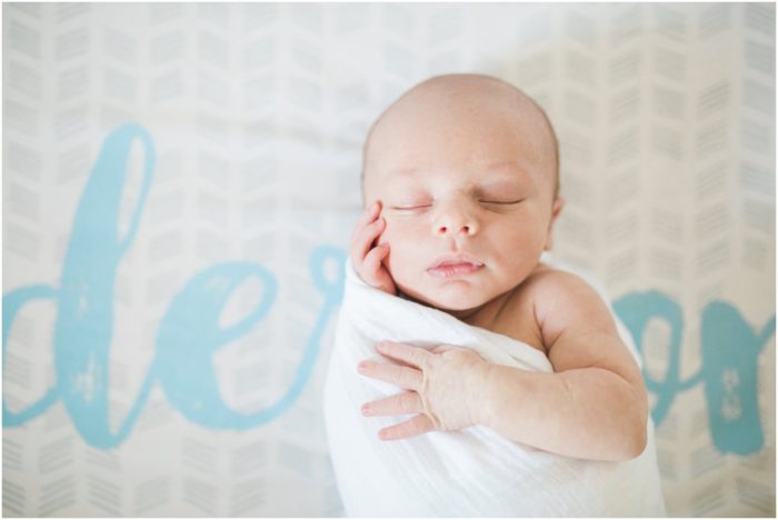 Holly Springs Newborn Photographer | In-Home Session | Baby Holt