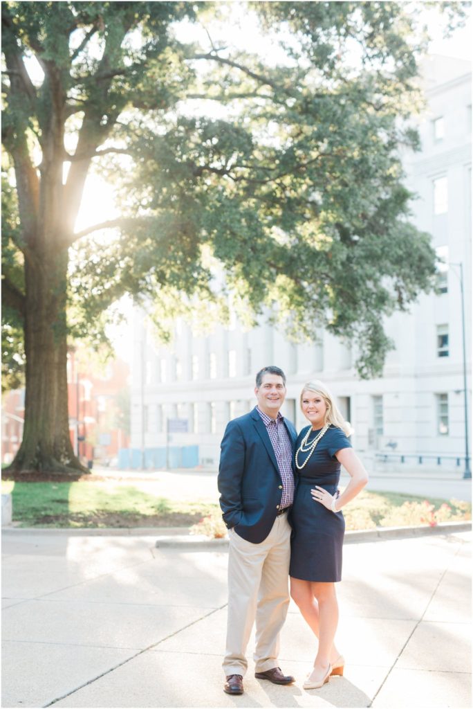 Downtown Raleigh Engagement Session | NC Photographer | Blair + Dean