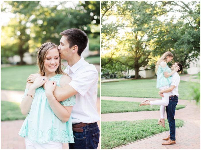 UNC Engagement Session Chapel Hill NC Ashley + Zach